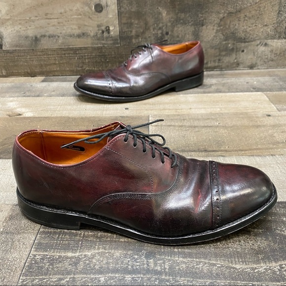 Allen Edmonds | Shoes | Allen Edmonds Byron Mens Maroon Oxford Size 85 ...